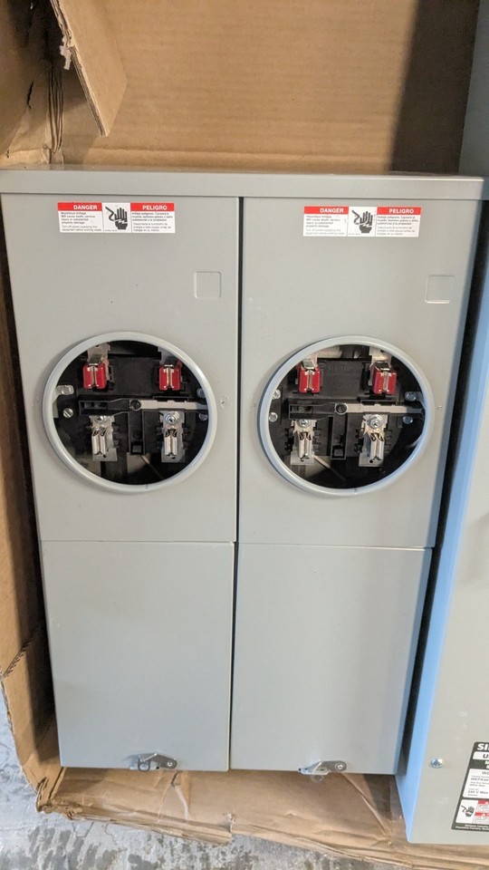 New With Dents Siemens WEPK4411 400A 4 Gang 1PH 125A 4J Ring Type ...