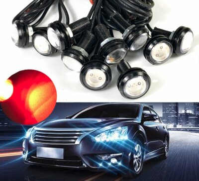 10X 9W Puddle Lights Lamps DRL Red LED Fog Running Ground Eagle Eyes #4 ...