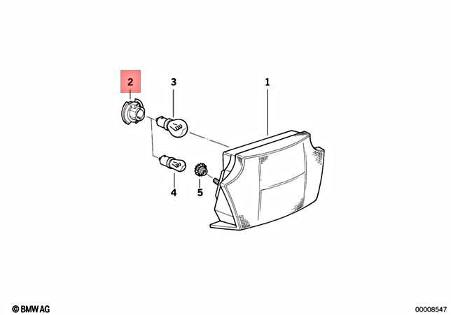 BMW Genuine 259S 259T 89V1 89V2 89V3 K30 K569 Bulb Socket OEM ...