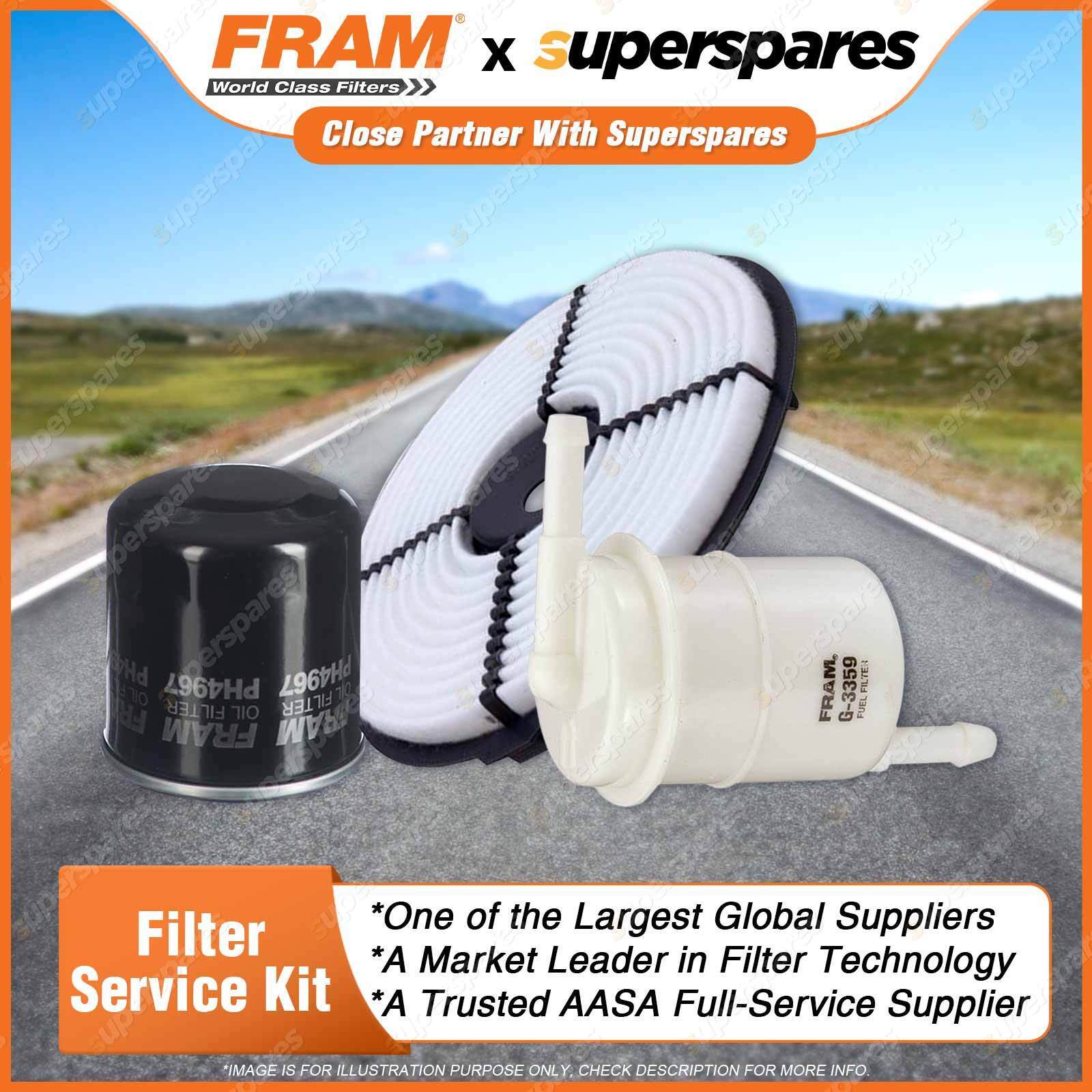 Fram Filter Service Kit Oil Air Fuel for Holden Nova LE 4AFC 6AF 4AFE ...