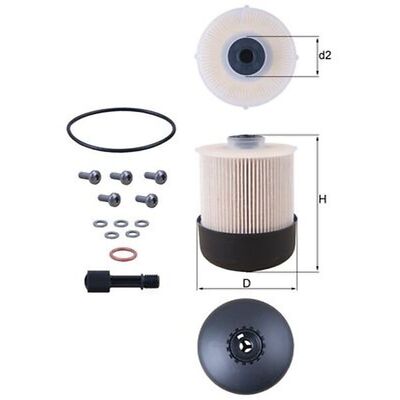 Fuel Filter For Renault Captur 1.5 dCi 90 Mahle 164000797R 164002073R ...