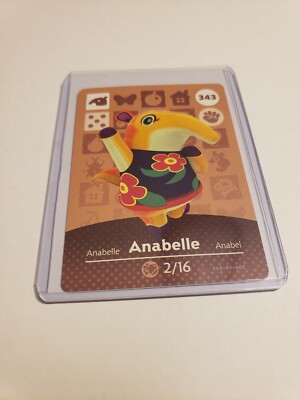 Anabelle # 343 Animal Crossing Amiibo Card Horizon Series 4 MINT NEVER ...