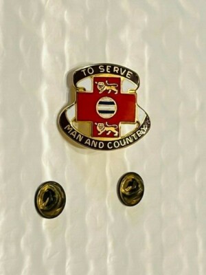 US Military 801st Combat Support Hospital Pin DUI - To Serve Man and ...