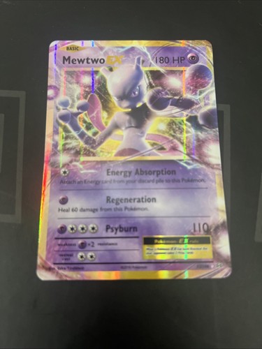ULTRA RARE Mewtwo EX 52/108 XY Evolutions Set Pokemon Holo Foil ...