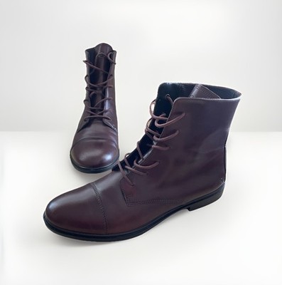 ECCO Touch 15 Lace Chukka Boots Ankle Ox Blood Red Women Size US 9-9.5 ...