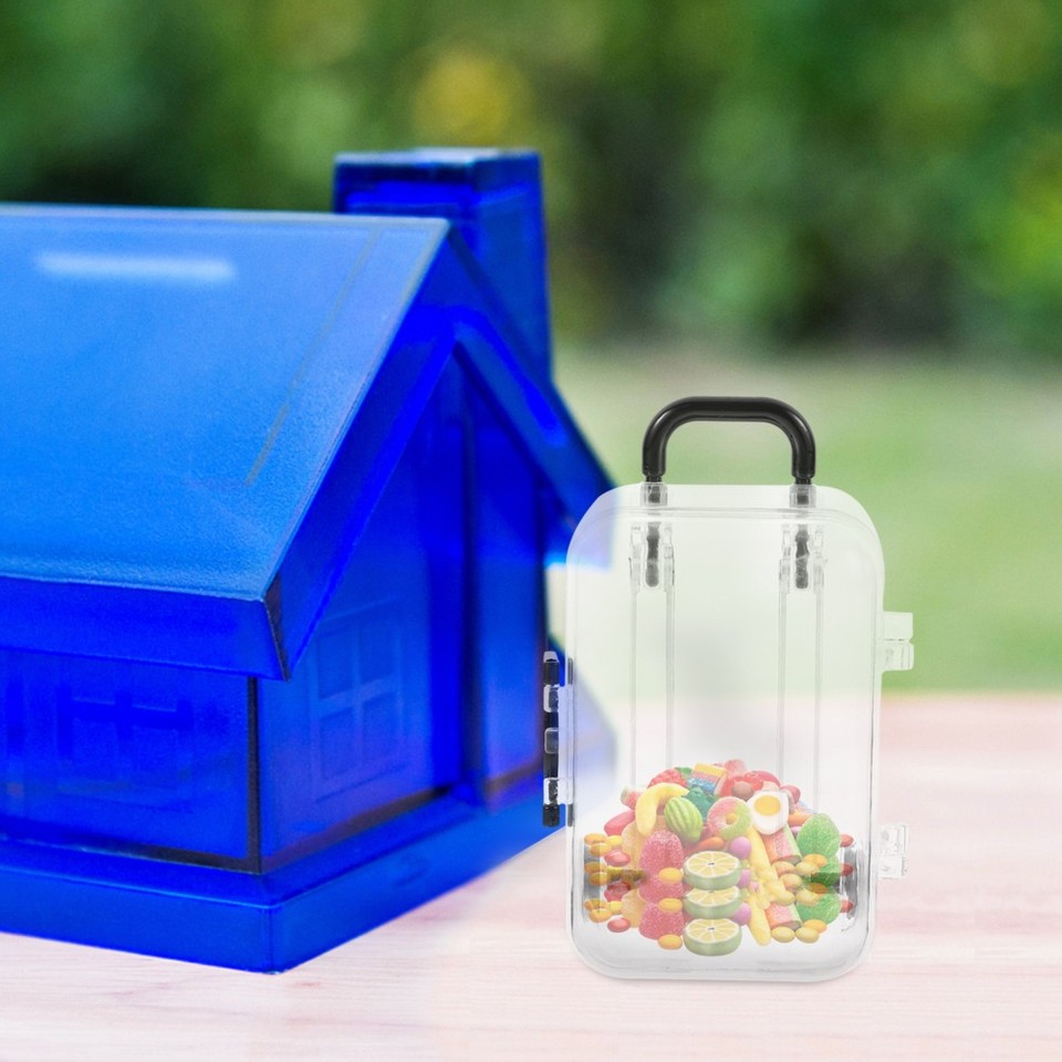 6pcs Simulation Mini Trunk Traveling Case Plastic Suitcase Shaped ...