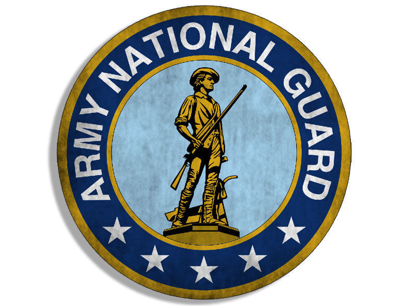 4" vintage national guard decal seal sticker military us | eBay