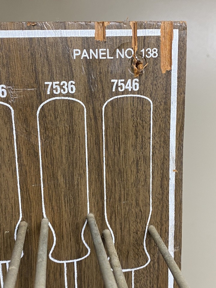 Vintage Proto Challenger Hardware Store Tool Board #138 Screwdrivers 24 ...