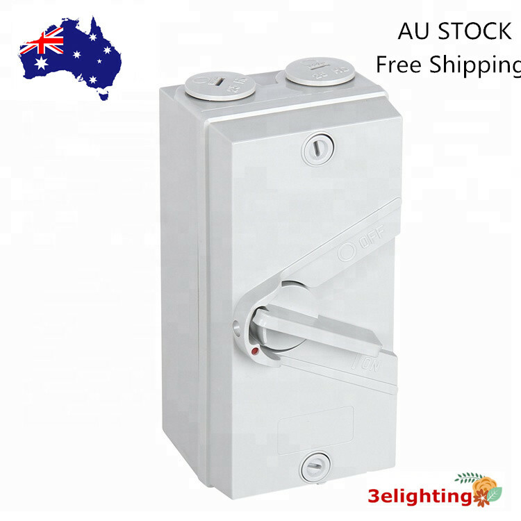 Weatherproof 35A Isolator Switch IP66 Single Three Phase Isolating ...