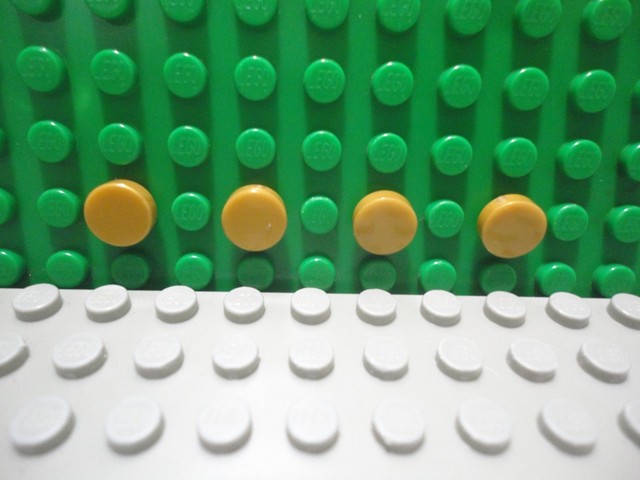 Lego 4 Pearl Gold 1x1 Round Finish Tile NEW | eBay