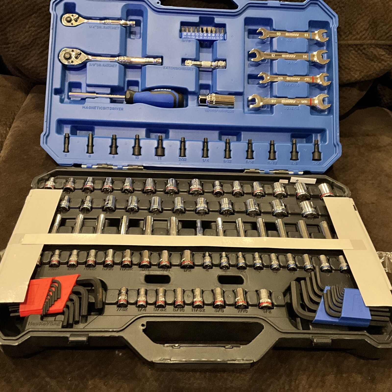 KOBALT #1151719 129-PIECE PRO 90 RATCHET MECHANICS TOOL SET 99198812403 ...