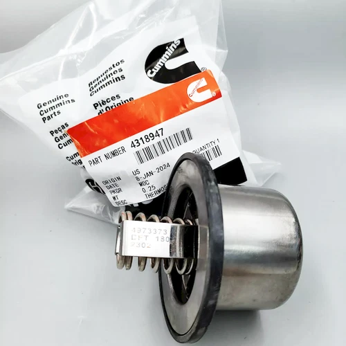 NEW Thermostat 180° 4318197 for Cummins Engine ISX N14 L10 4973373 ...