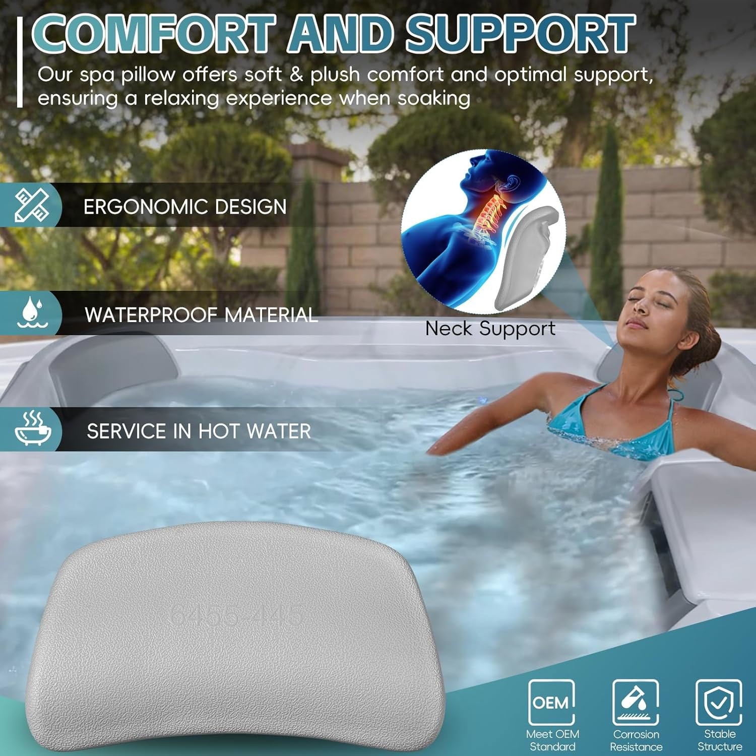 For 1998-2000 Sundance Spas 6455-445 Hot Tub Headrest Pillows with ...