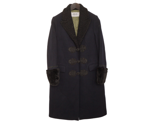 Women Replay Coat Overcoat Wool Elegant Evening S IT40 FR38 US6 UK8 ...