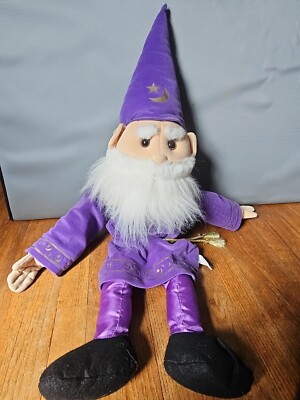 Large Wizard Puppet Doll Purple Robe 34" Ventriloquist Style | eBay