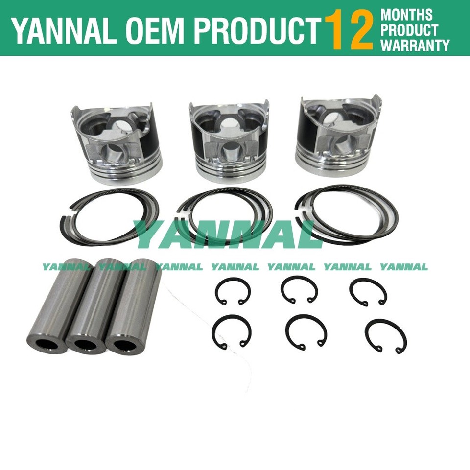 For Yanmar 3TNV80F 3TNV80 engine Rebuild Kit piston ring cylinder liner ...