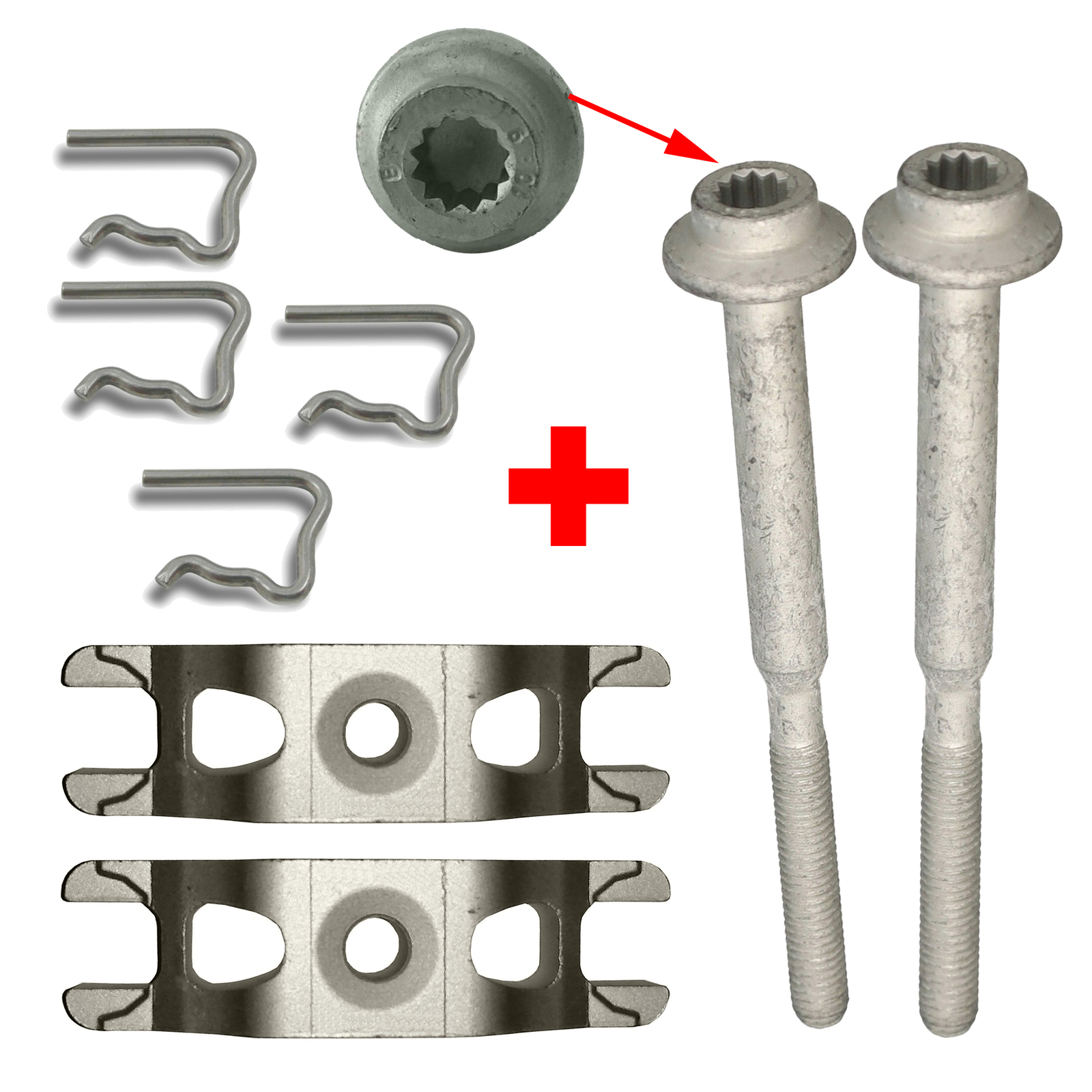 Vis + Bride de Fixation d'injecteur 1,6 TDI idem à WHT003187 03L130447 ...