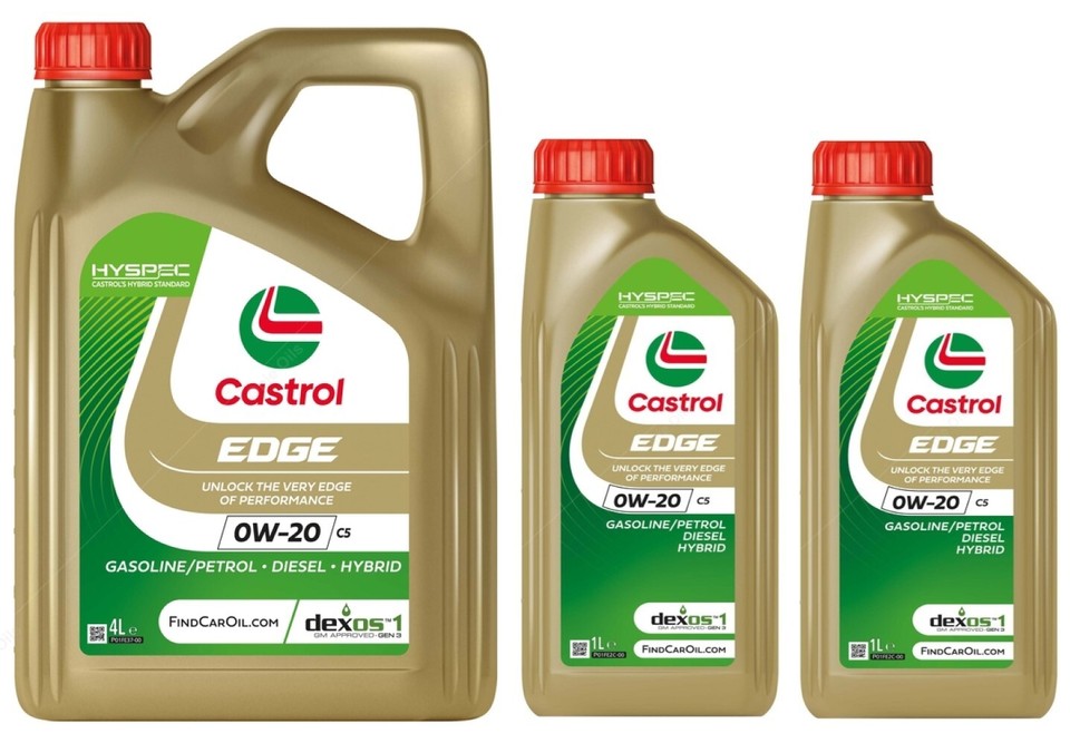 Castrol EDGE 0W-20 C5 Full Synthetic Engine Oil, C5 C6 | eBay UK