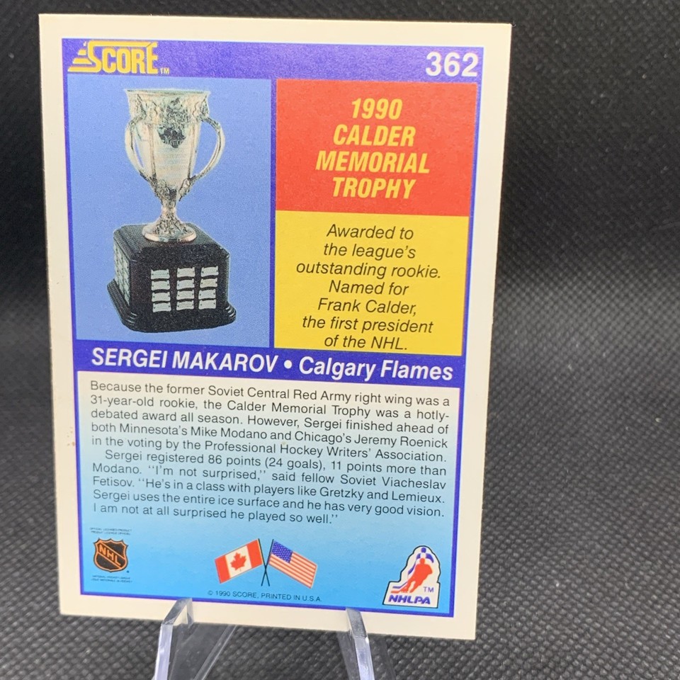 Sergei Makarov 1990-91 Score Canadian Hockey #362 Calgary Flames | eBay