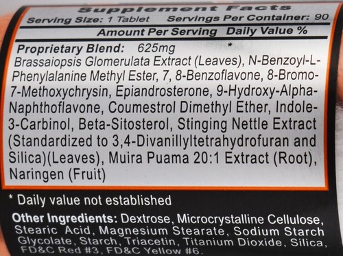 Hi-Tech Pharmaceuticals Estrogenex Depot 625mg Test Booster 90 Tablets ...