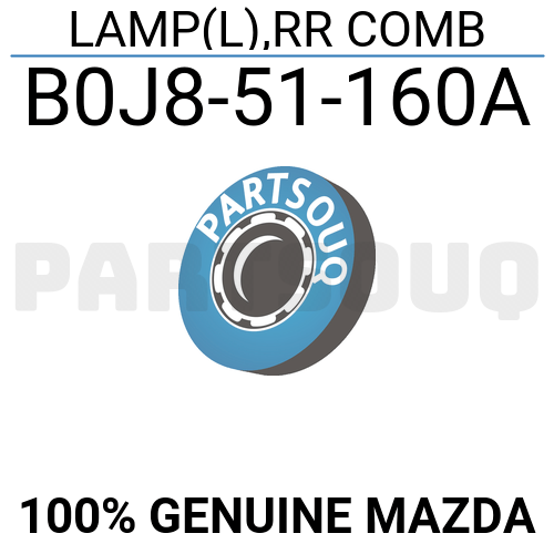 B0J851160A Genuine Mazda LAMP(L) RR COMB B0J8-51-160A for sale online ...