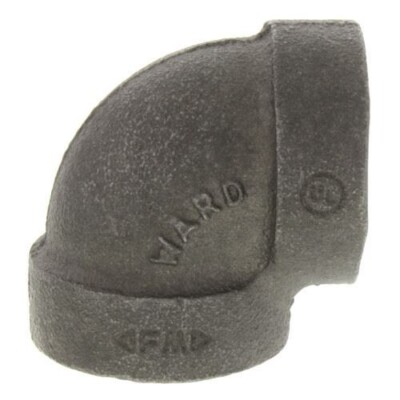 3/8"X 3/8" Steam Elbow- 3/8" Black Cast Iron El- 90 | eBay