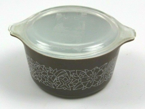 Vintage Pyrex 473-B Woodland Brown Casserole with Lid 1 L | eBay