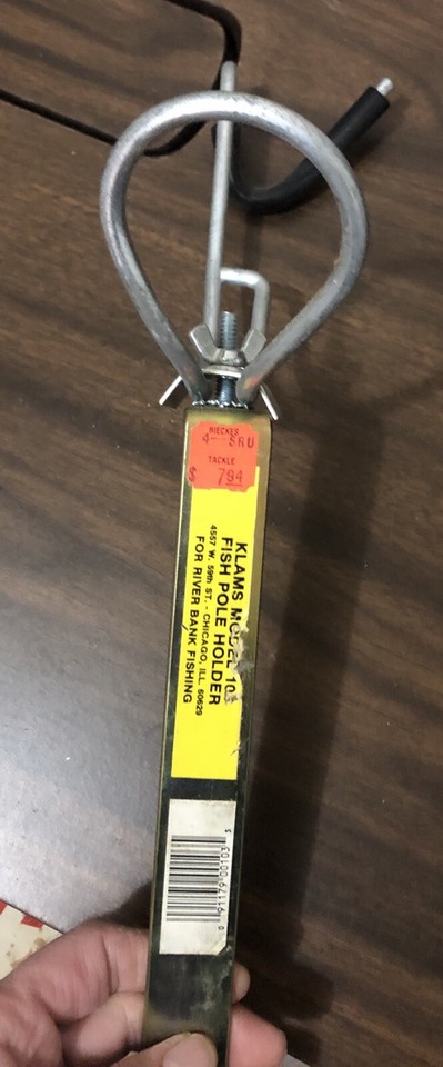 Vintage Klams Metal Fishing Rod Holder Model 103 Or 102 W/Ground Stake ...