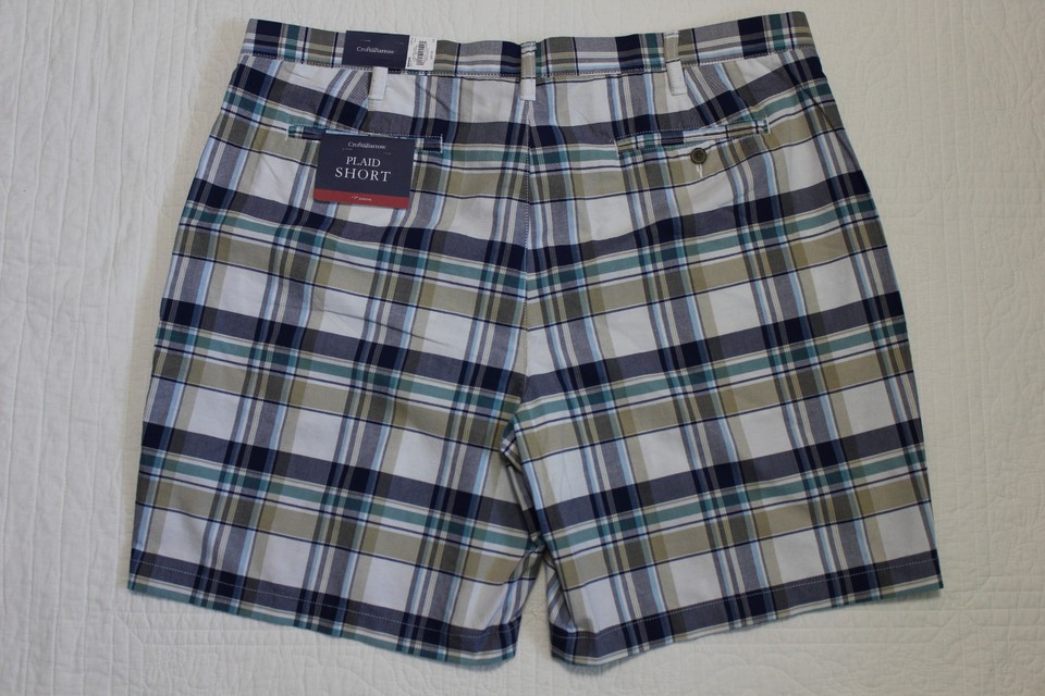 NEW MENS CROFT & BARROW PLAID SHORTS NWT VARIOUS SIZES & COLORS | eBay