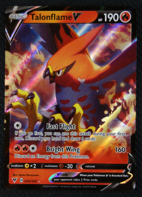 Pokemon Card Talonflame V 029/185 Vivid Voltage NM/M | eBay Australia