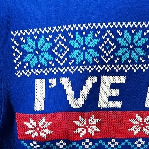 Women's Blue Pullover Short Sleeve Petite S "I've Been Good-ish All ...