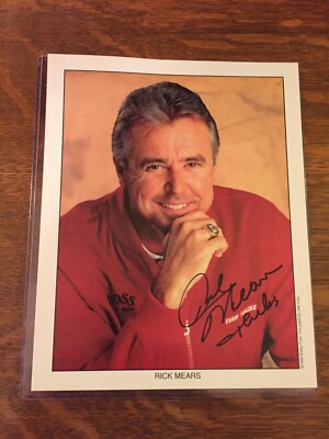 RICK MEARS HAND SIGNED 8x10 COLOR PHOTO 4X INDY 500 CHAMPION | eBay