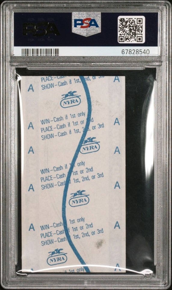 Affirmed $2 Uncashed Win Ticket 1978 Belmont Stakes PSA 6 Horse Racing ...