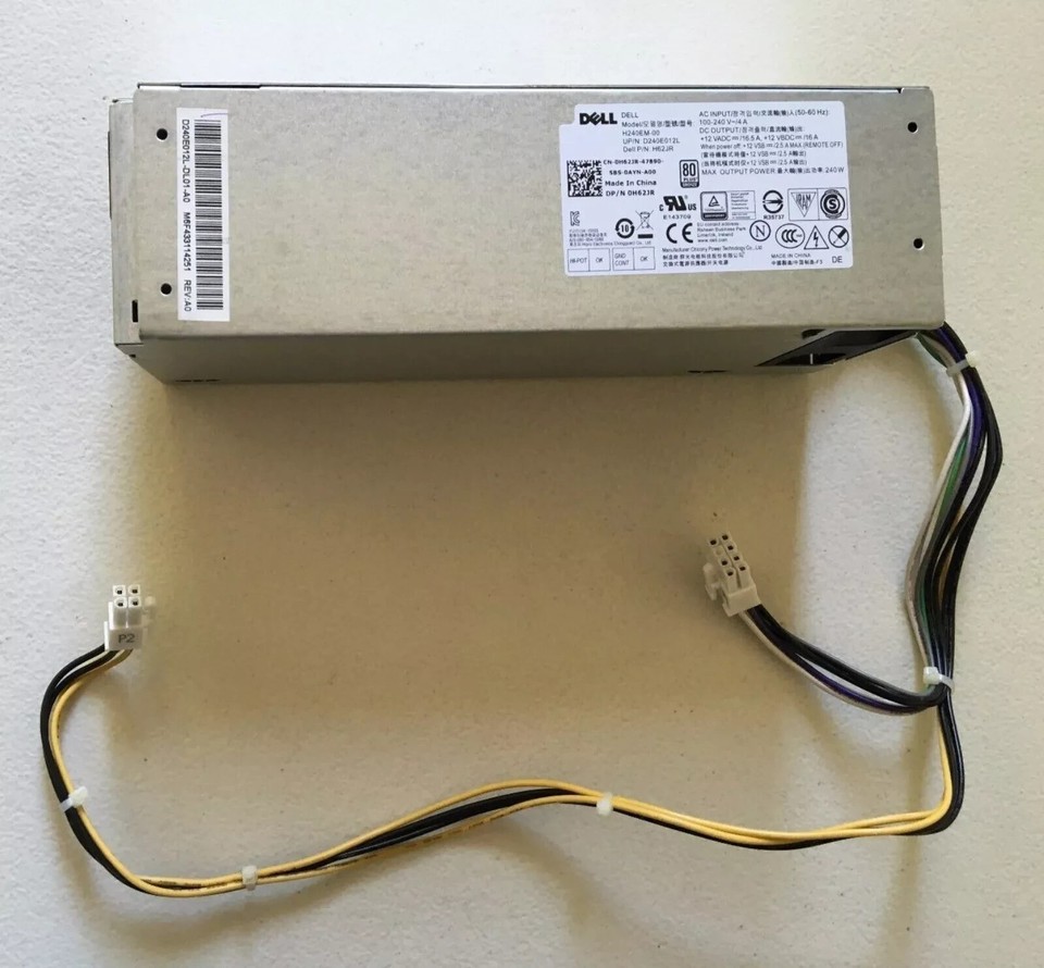 Genuine Dell OptiPlex 7040 5040 3040 SFF Precision 3420 Tower 180w ...