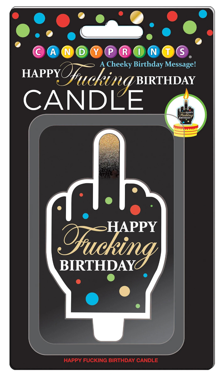 Middle Finger Candle Happy F*cking Birthday Freaking Fkn Birthday Cake ...