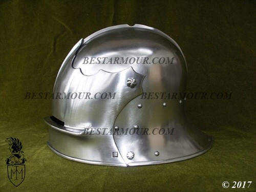 18GA SCA LARP Medieval German Sallet Helmet Armor Helmet Halloween ...