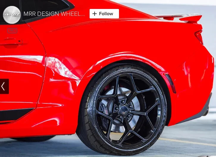 20" MRR M228 Z28 Style Gloss Black wheels Chevy Camaro SS RS Concave R ...