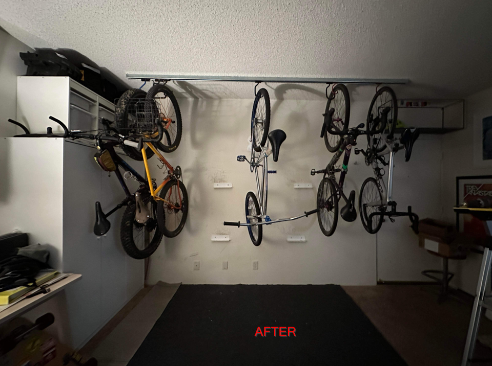 Sliding Bike Storage Rack Unistrut Trolley Hooks | eBay