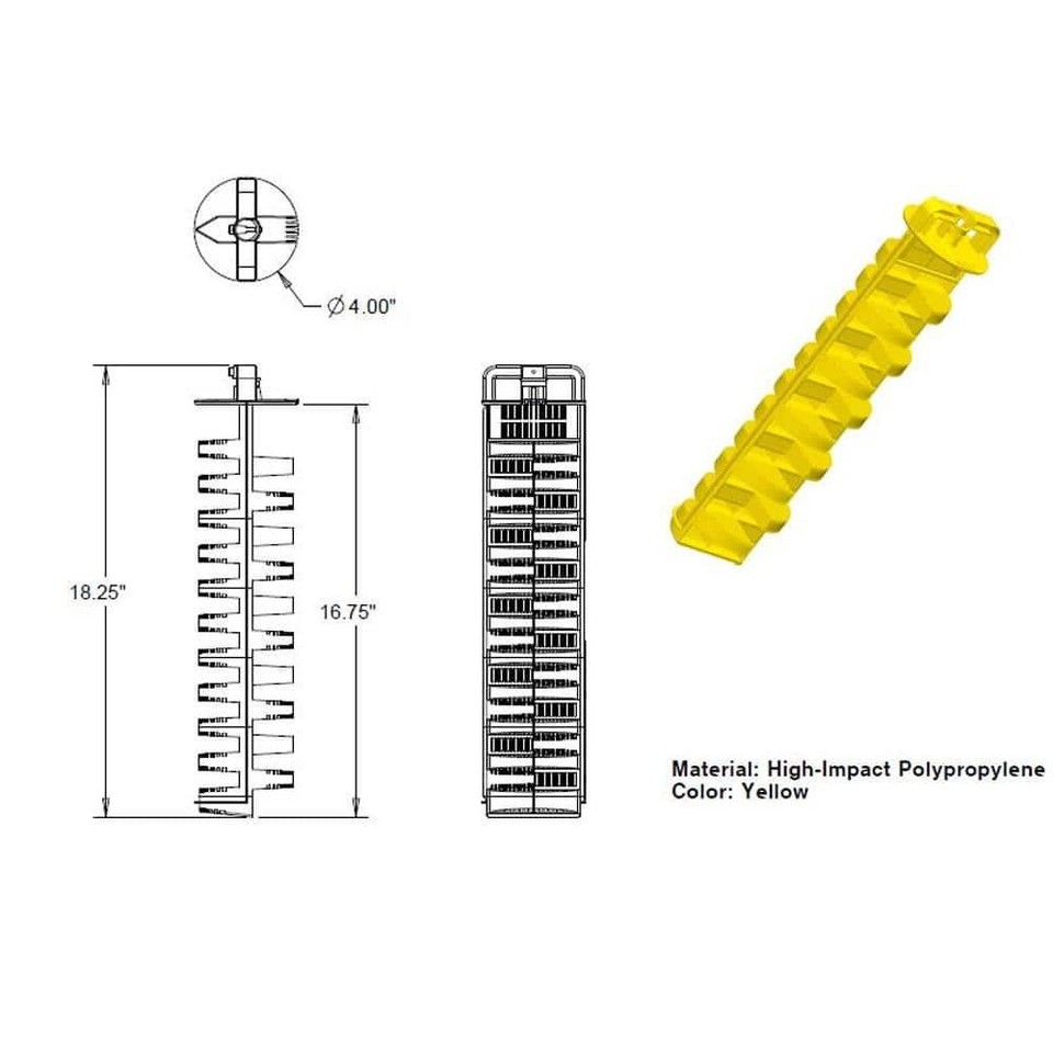 Septic Tank Tee Baffle 4 in with Effluent Filter Combo Fits ABS PVC ...