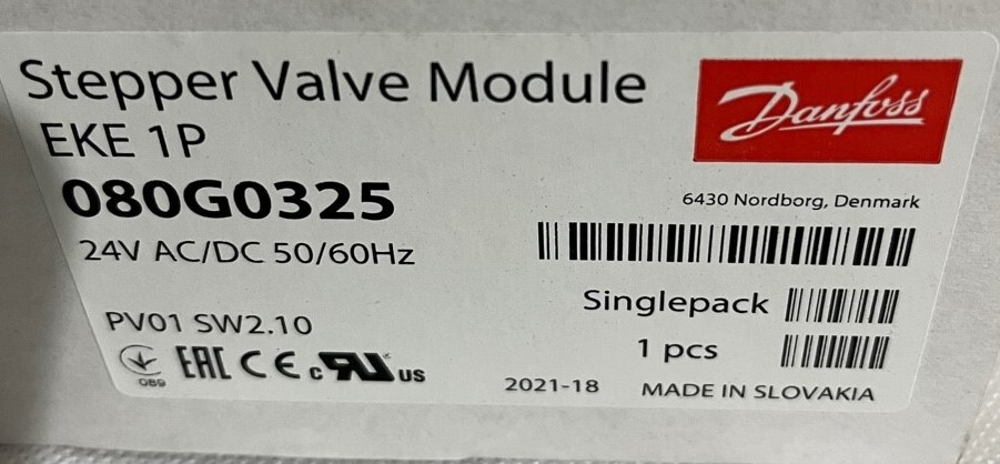 Danfoss EKE 1P 080G0325 Stepper Valve Module | eBay