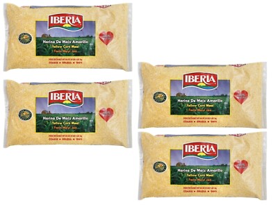 4 Bags of Iberia Yellow Corn Flour Meal Coarse Cornmeal Mix Cornbread 4 ...