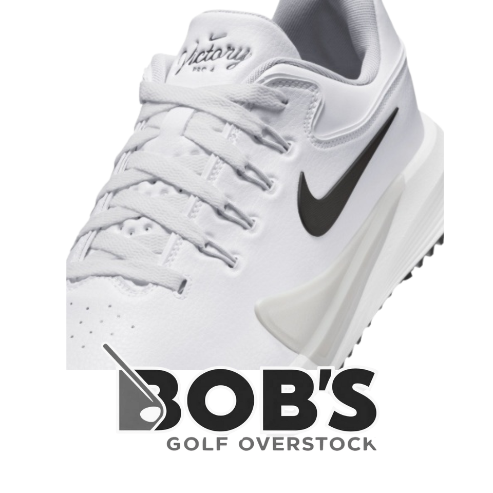 Men's Nike Victory Pro 4 Golf Shoes (Scottie Scheffler) ~ White/Black ...