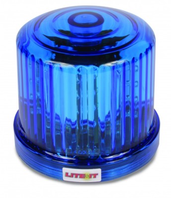 Battery Operated BLUE LED Beacon Flashing Light Warning Magnetic Mount ...