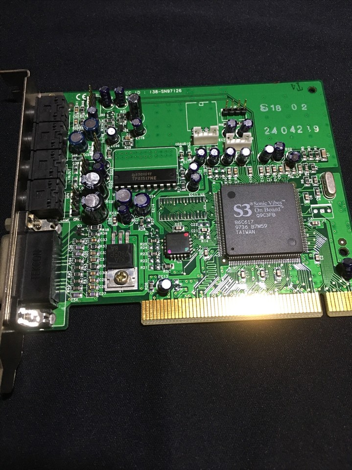 Aztech PCI MM SC128-3D Sound Blaster Compatible Sound Card w Game Port ...