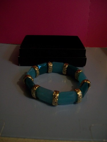 Avon Turquoise Color Stretch Bracelet NIB | eBay