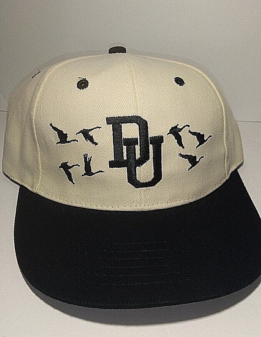 Vintage Ducks Unlimited DU Hat Black/White - Gem