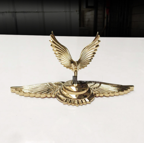 3D Alloy Gold Eagle Hawk Wing Car Truck Front Hood Bonnet Ornament ...