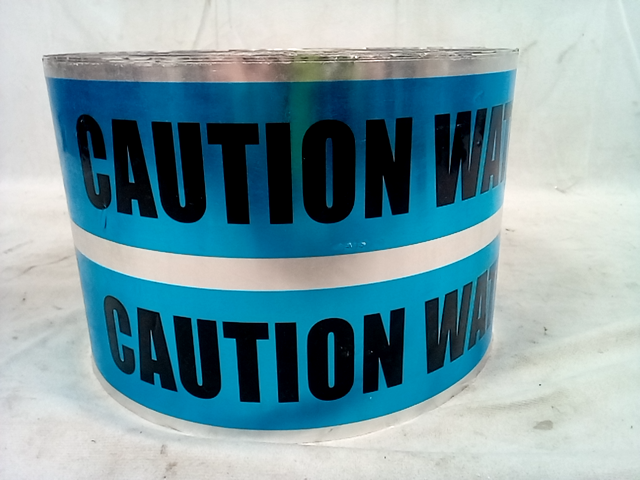 Christy's Marking Products Caution Water Line Buried Below Tape 6in x ...