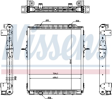 NISSENS 637878 Radiator, engine cooling for RENAULT TRUCKS,VOLVO | eBay