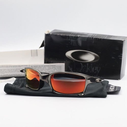 OAKLEY X-SQUARED X-METAL Juliet Sunglasses With Box /Storage Bag Used ...